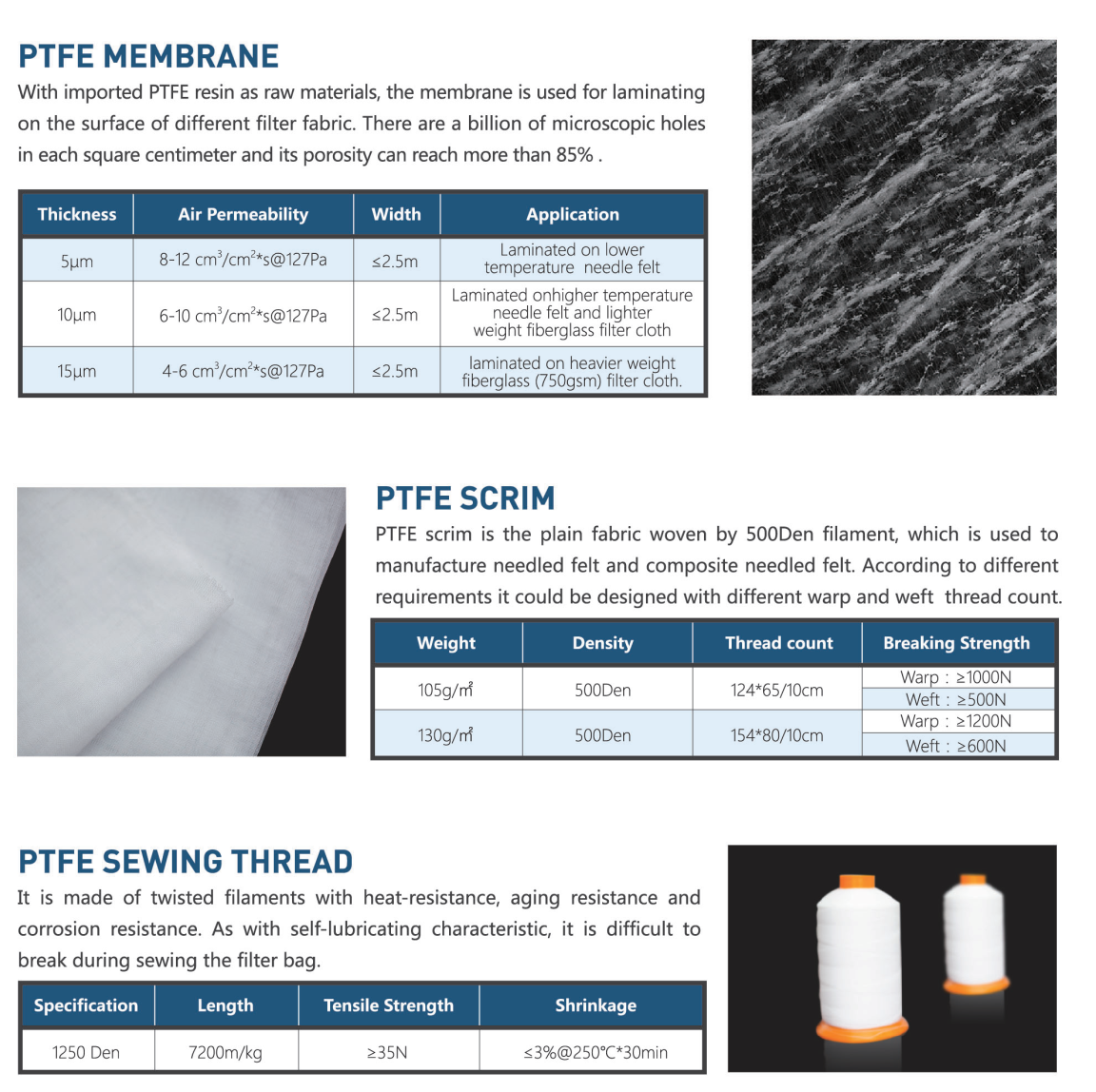 PTFE membrane - Buy e-PTFE membrane, PTFE micron membrane, PTFE membrane for filter cloth ...